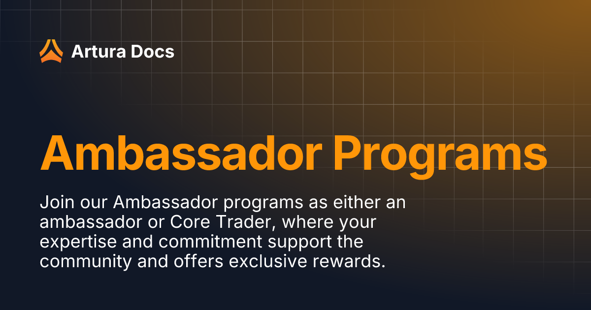 Ambassador Programs | Artura Docs